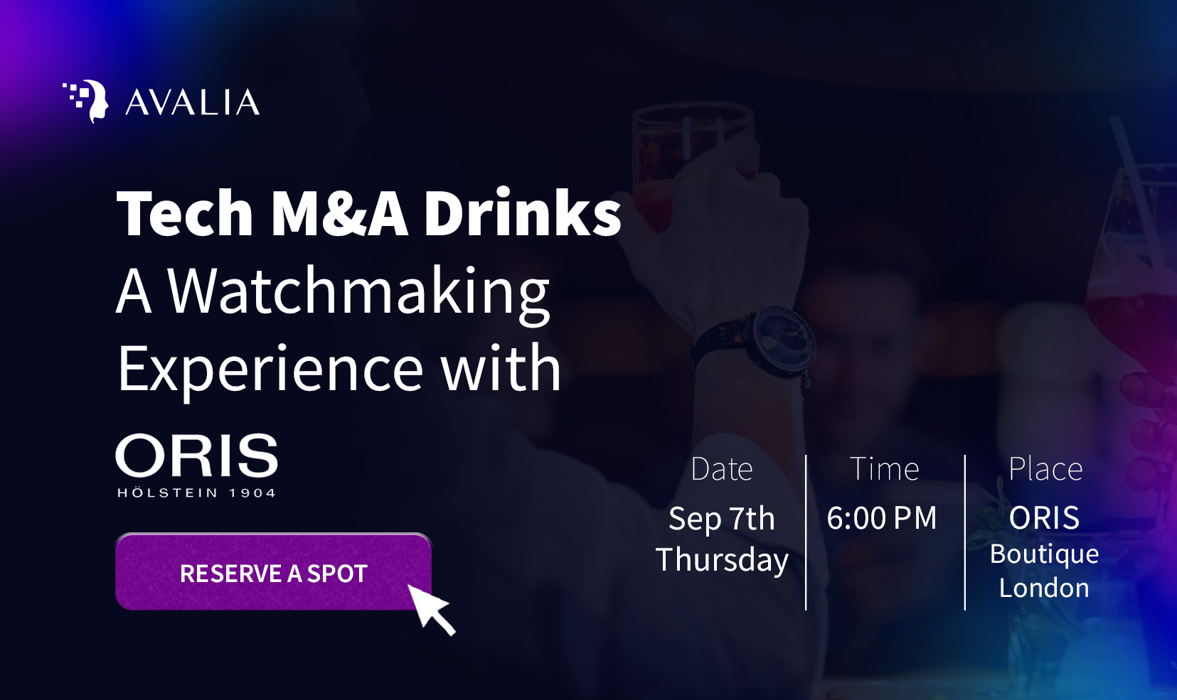 TECH M&A DRINKS | Avalia Systems