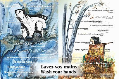 Indigenous Language Posters C-19 | The Art For Aid Project