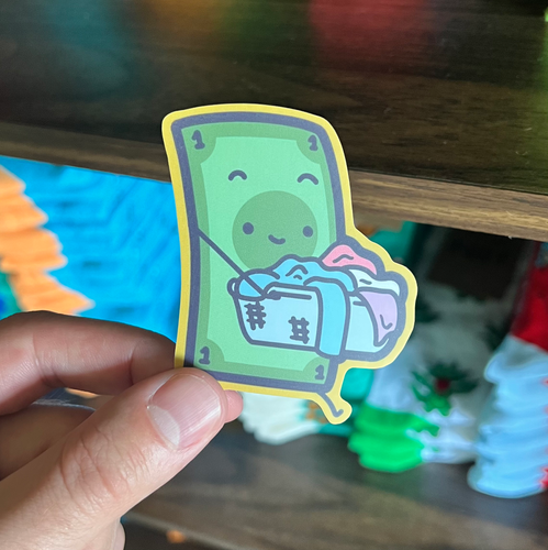 Money Laundering Sticker | Wright Foot