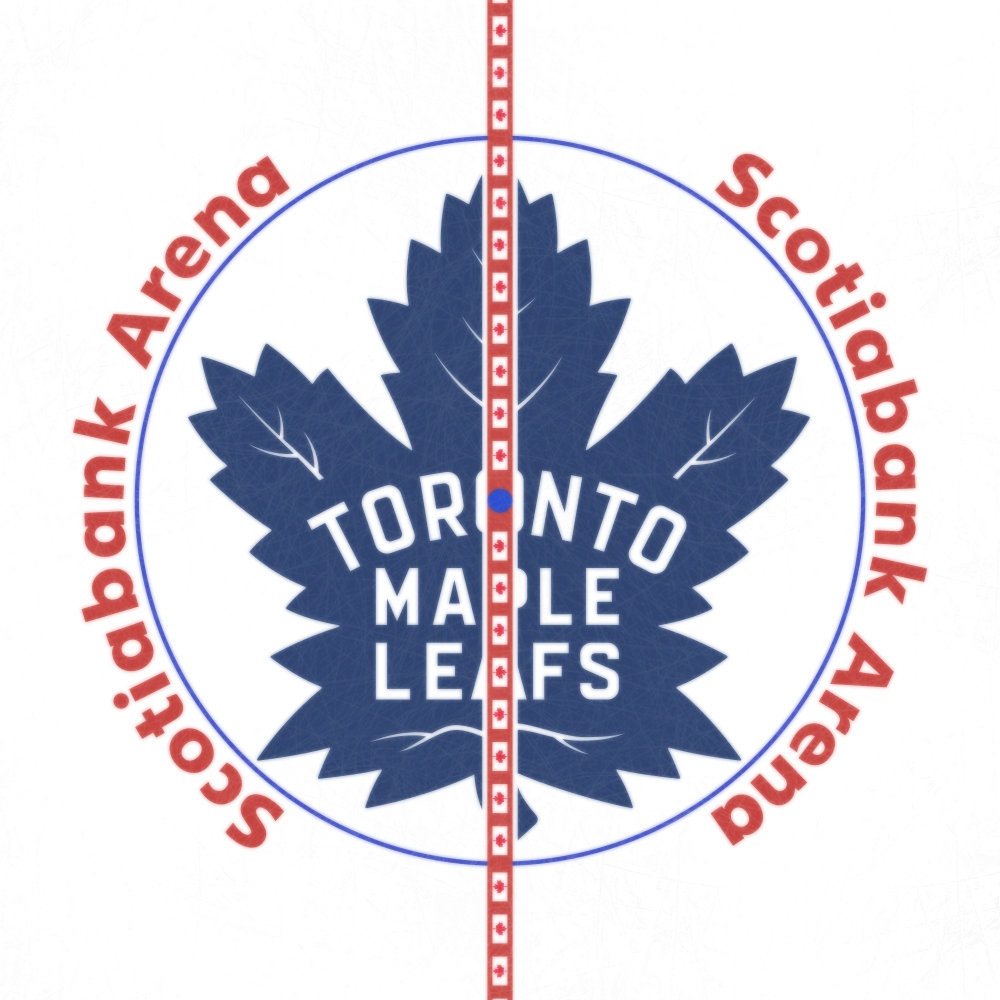 Toronto Maple Leafs 2023 Center Ice and Rink Layout | TheFaceoff.net