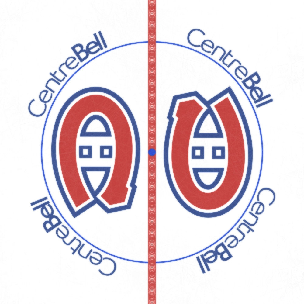 Montreal Canadiens 2018 Center Ice and Rink Layout | TheFaceoff.net