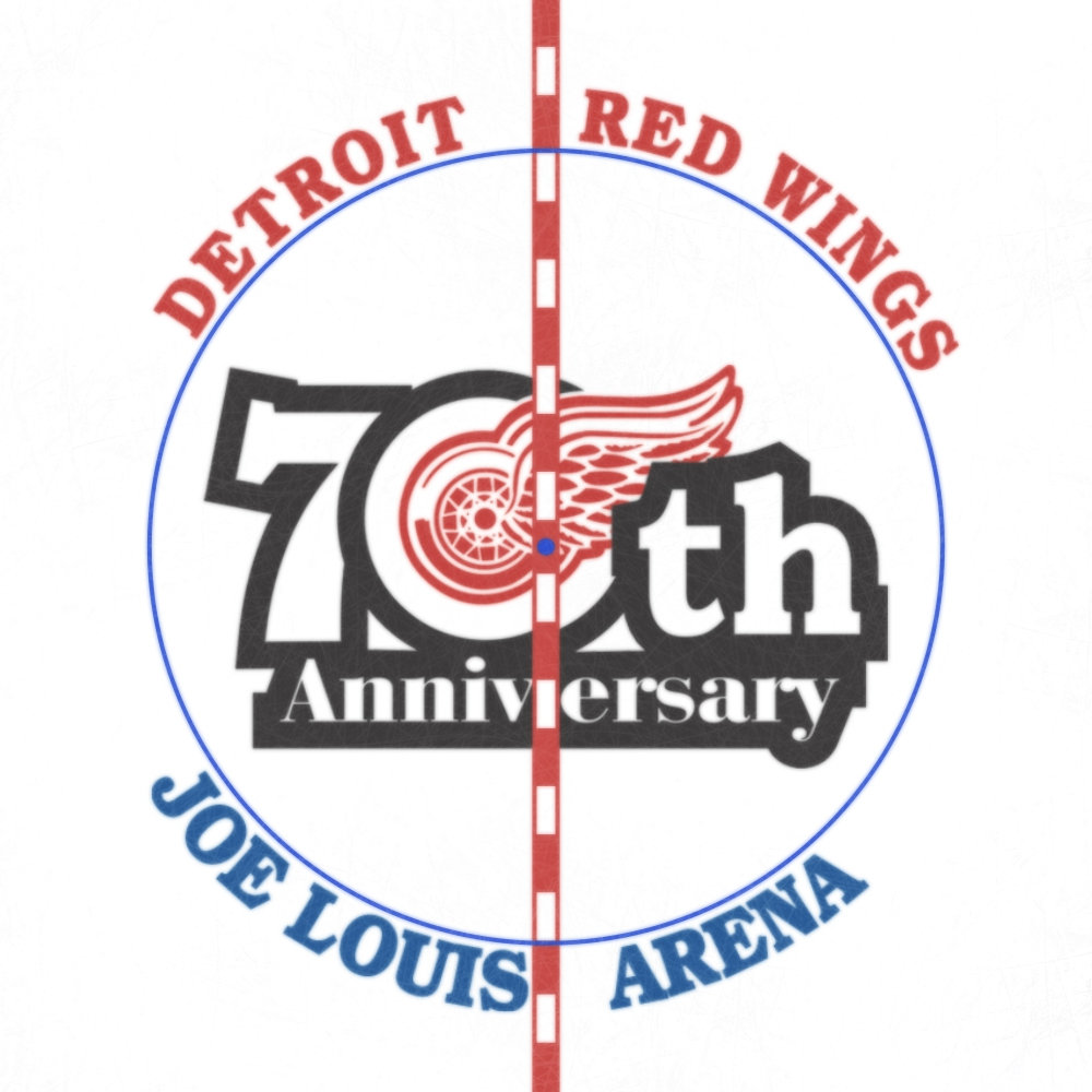 Detroit Red Wings 1996 Center Ice and Rink Layout | TheFaceoff.net
