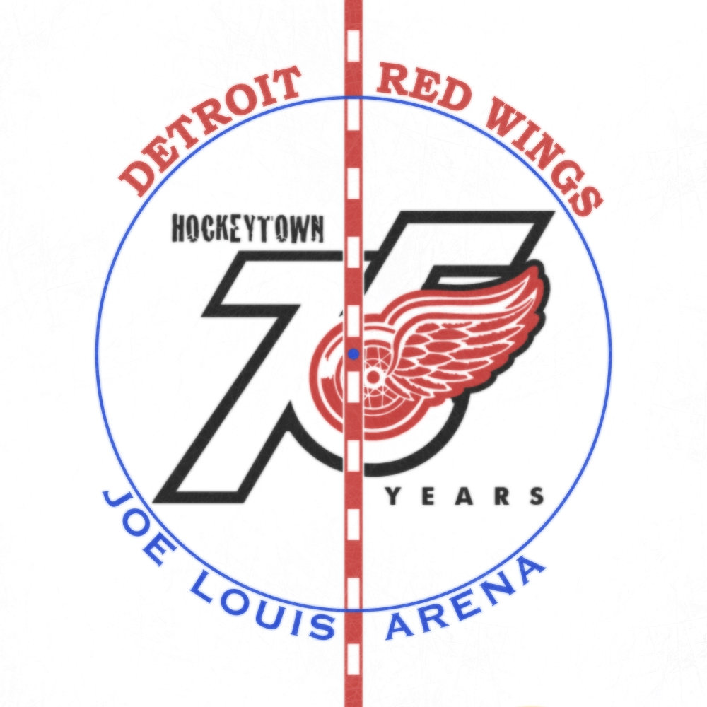 Detroit Red Wings 2001 Center Ice and Rink Layout | TheFaceoff.net