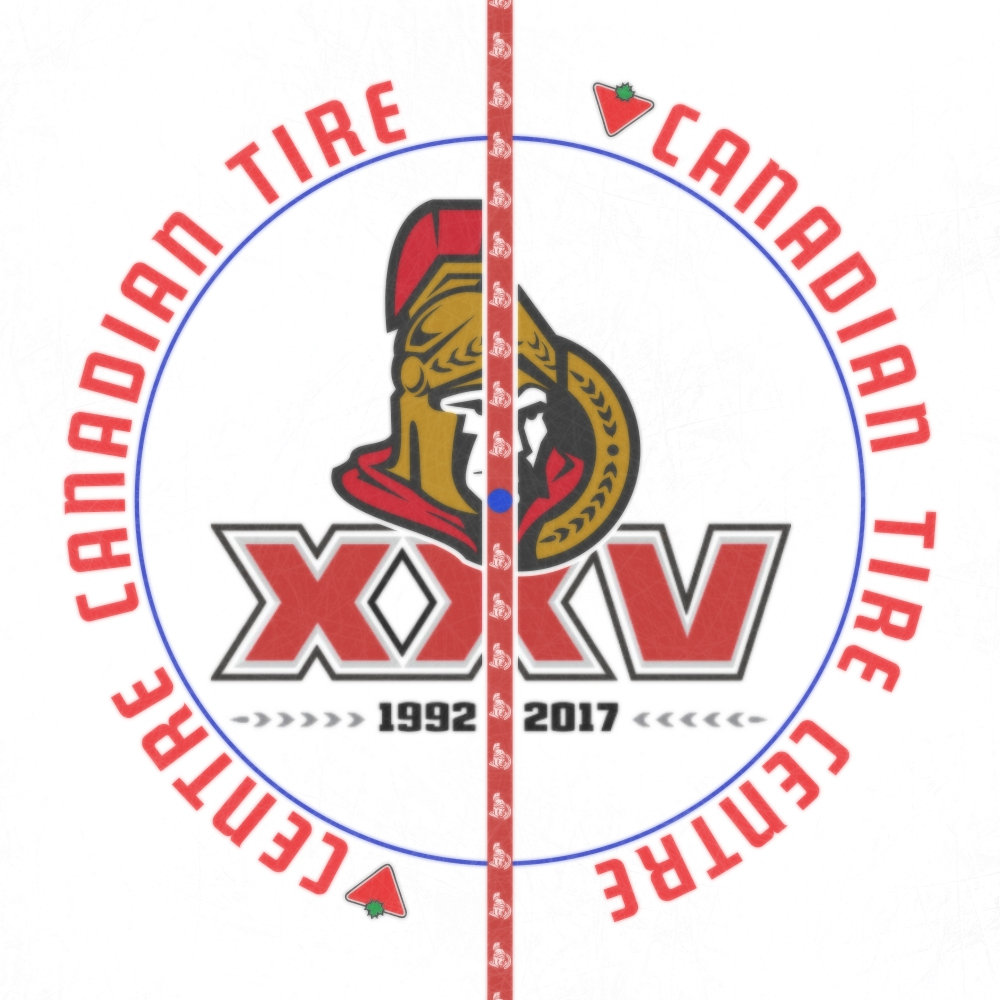 Ottawa Senators 2017 (2nd) Center Ice and Rink Layout | TheFaceoff.net