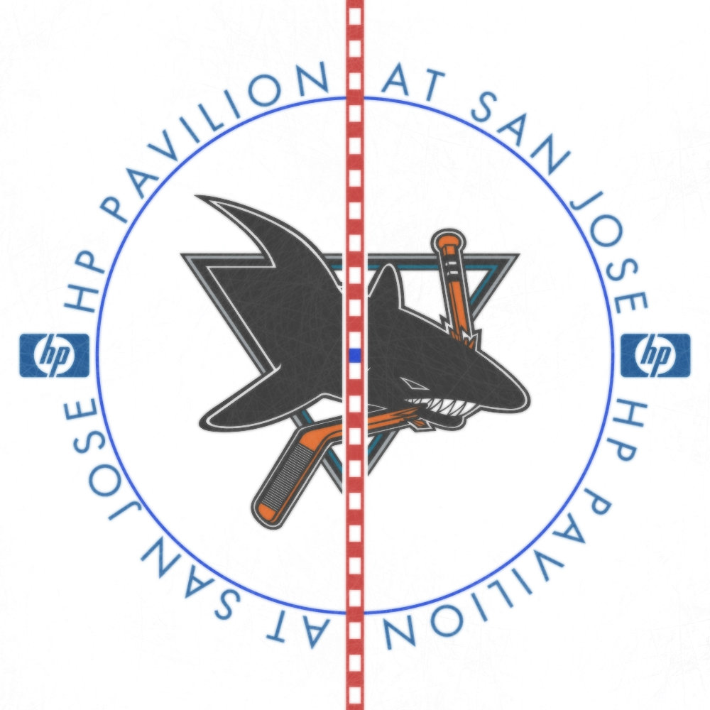 San Jose Sharks 2007 Playoffs Center Ice and Rink Layout | TheFaceoff.net