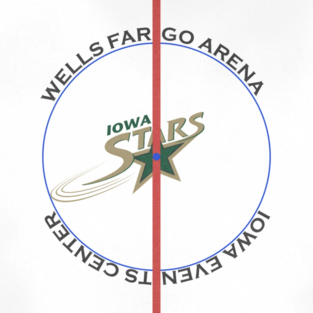 Iowa Stars 2008 Center Ice and Rink Layout | TheFaceoff.net
