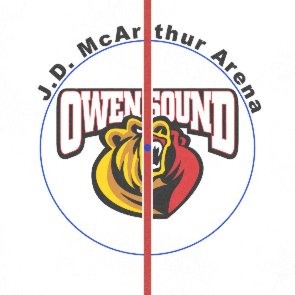 Owen Sound Attack 2020 Center Ice and Rink Layout | TheFaceoff.net