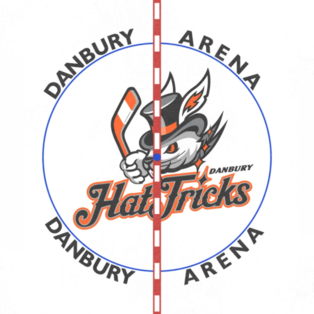 Danbury Hat Tricks 2025 Center Ice and Rink Layout | TheFaceoff.net