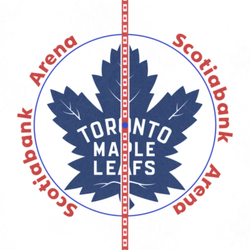 Toronto Maple Leafs 2022 Center Ice and Rink Layout | TheFaceoff.net