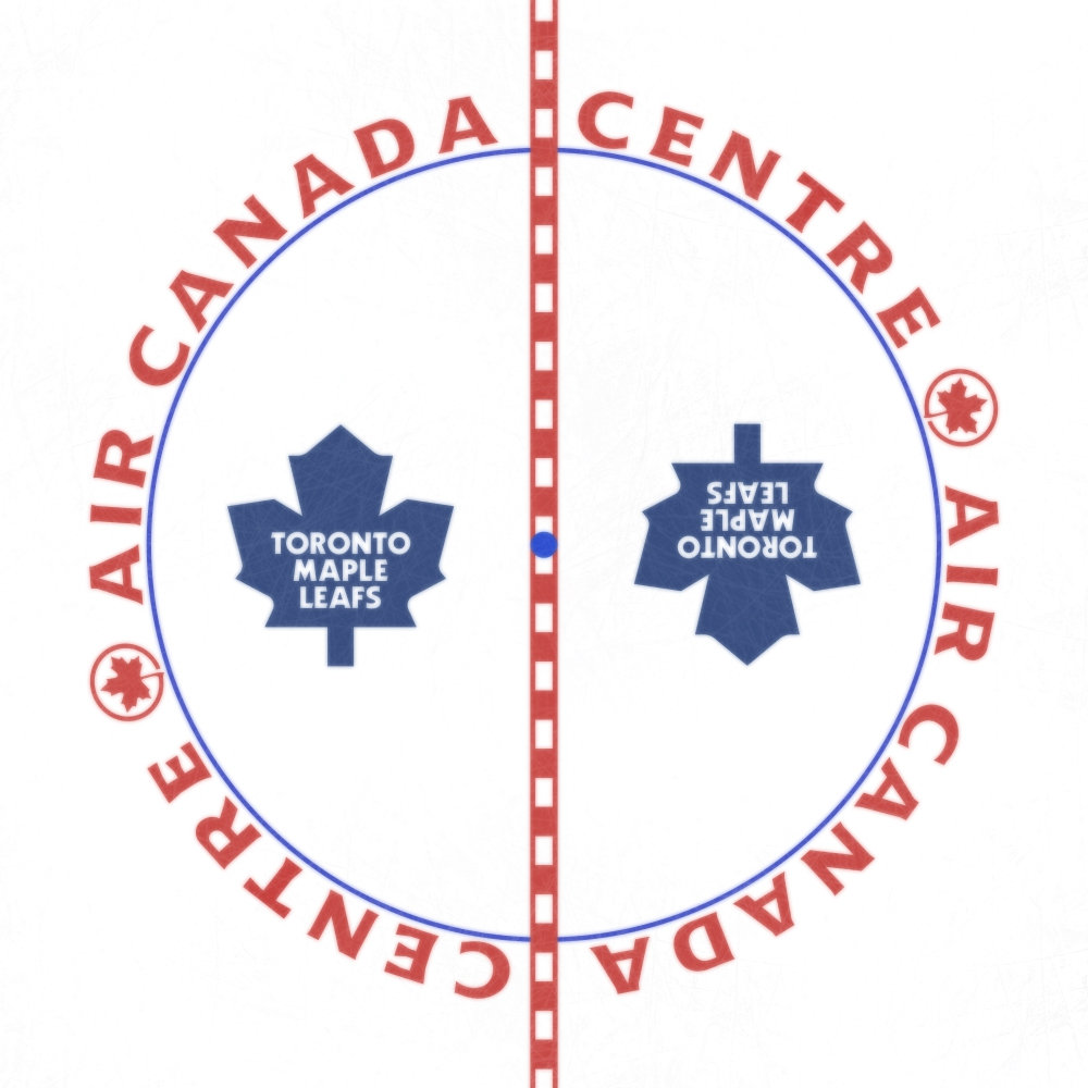 Toronto Maple Leafs 2003 Center Ice and Rink Layout | TheFaceoff.net
