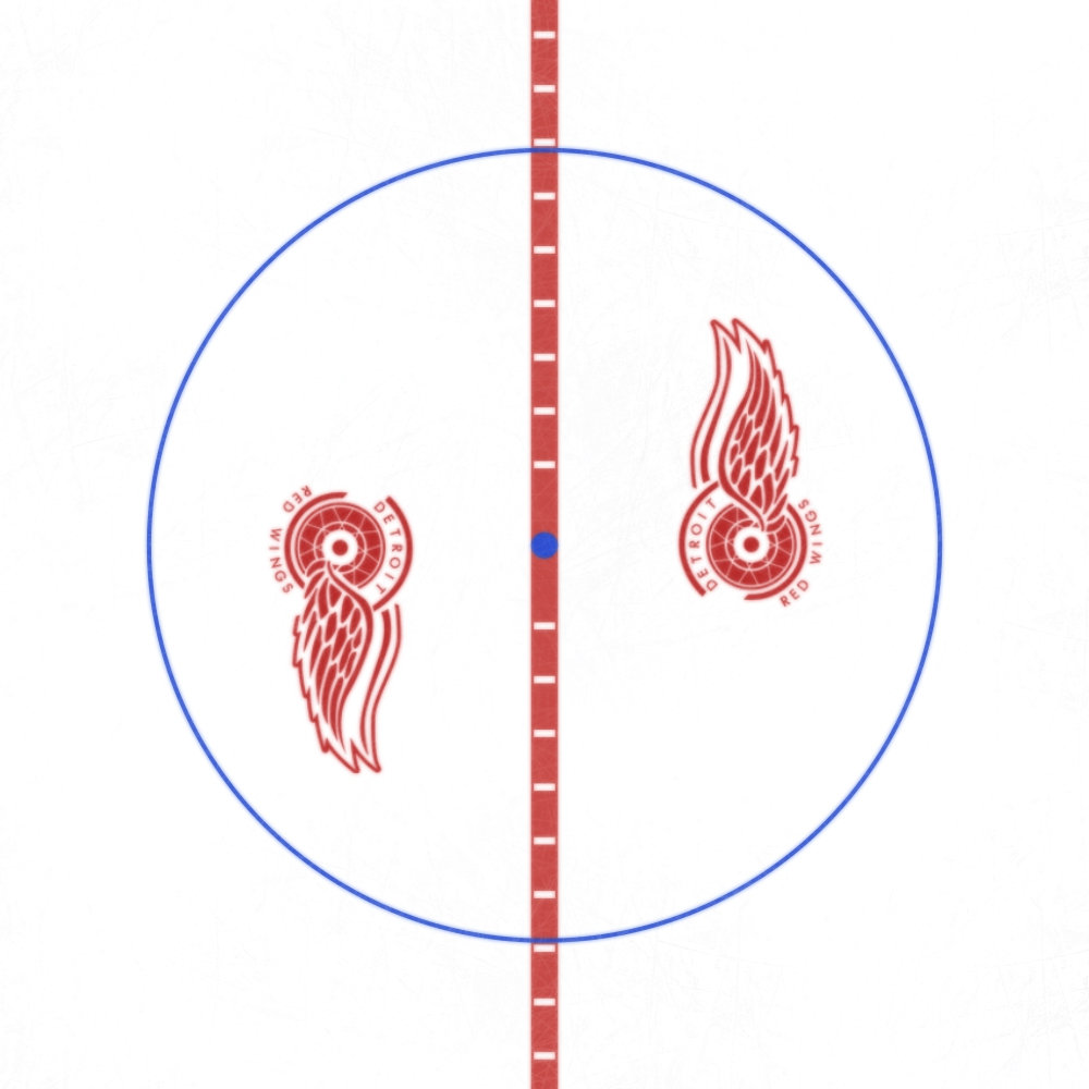Detroit Red Wings 1963 Center Ice and Rink Layout | TheFaceoff.net