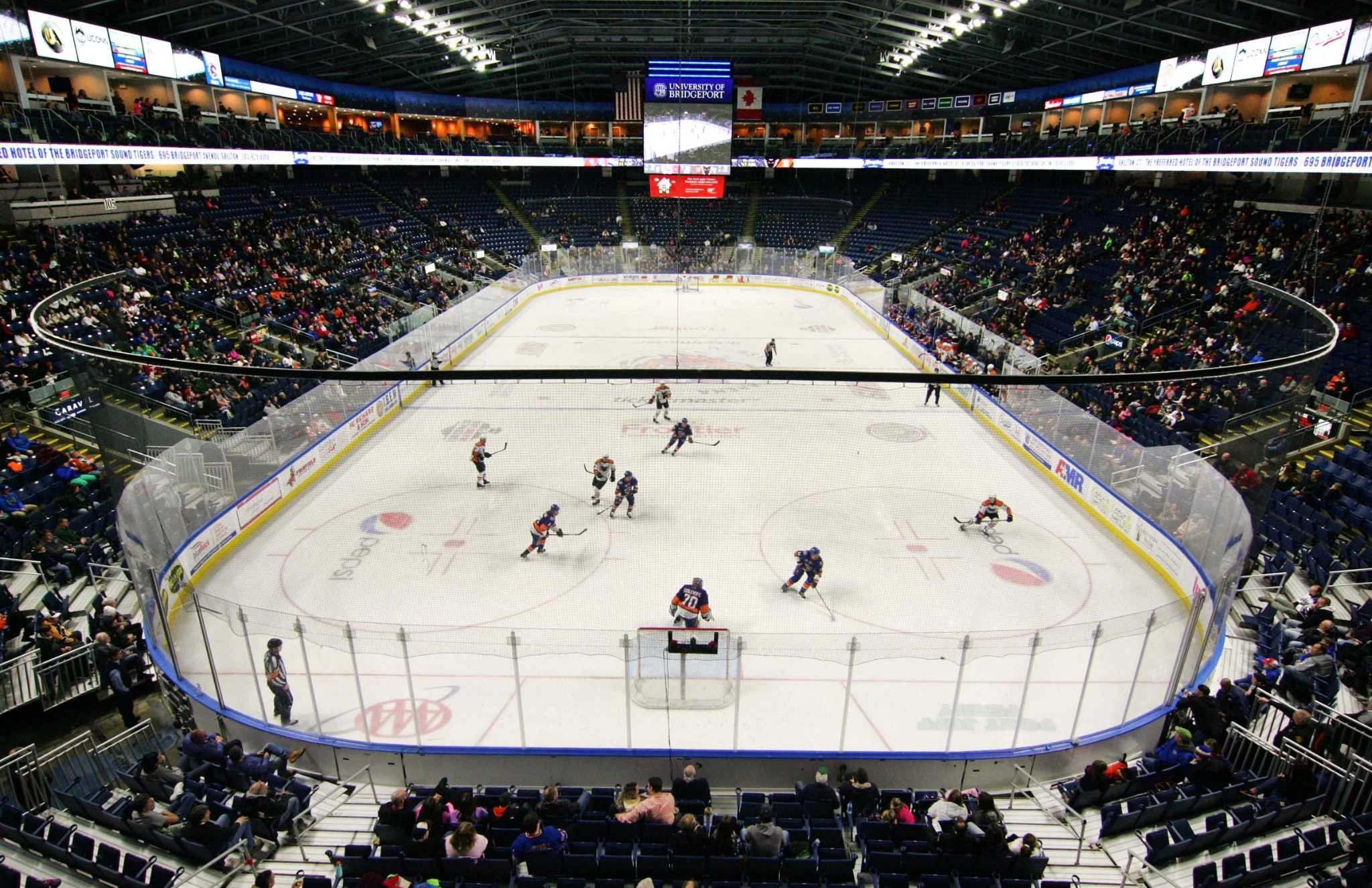 Bridgeport Sound Tigers 2016 Center Ice and Rink Layout | TheFaceoff.net