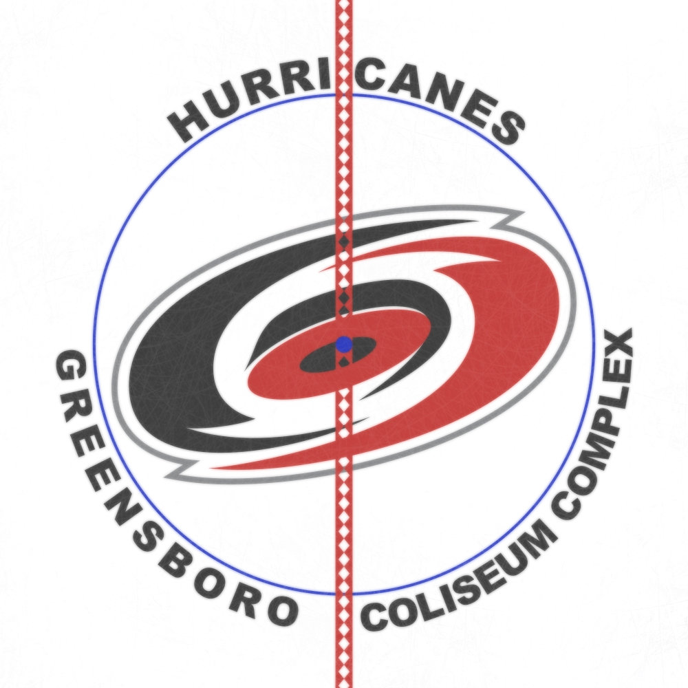 Carolina Hurricanes 1998 (1st) Center Ice and Rink Layout | TheFaceoff.net