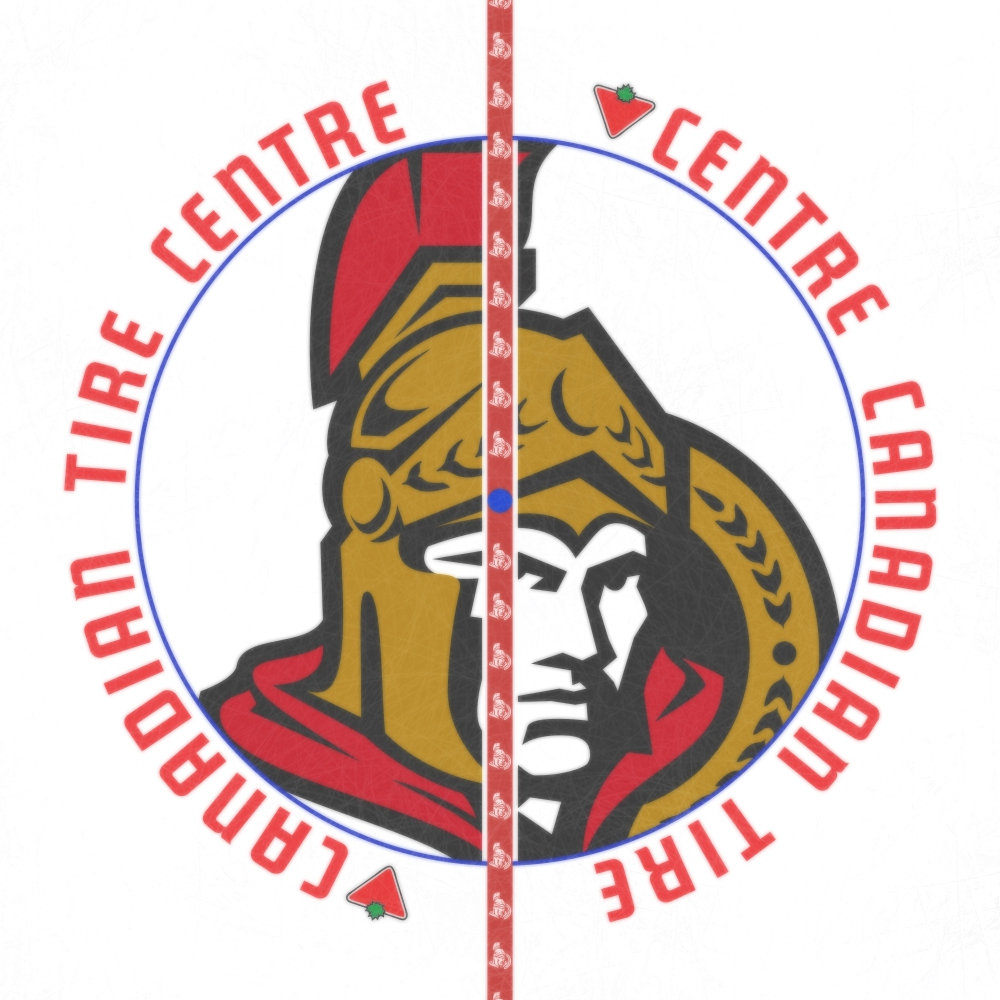 Ottawa Senators 2020 Center Ice and Rink Layout | TheFaceoff.net