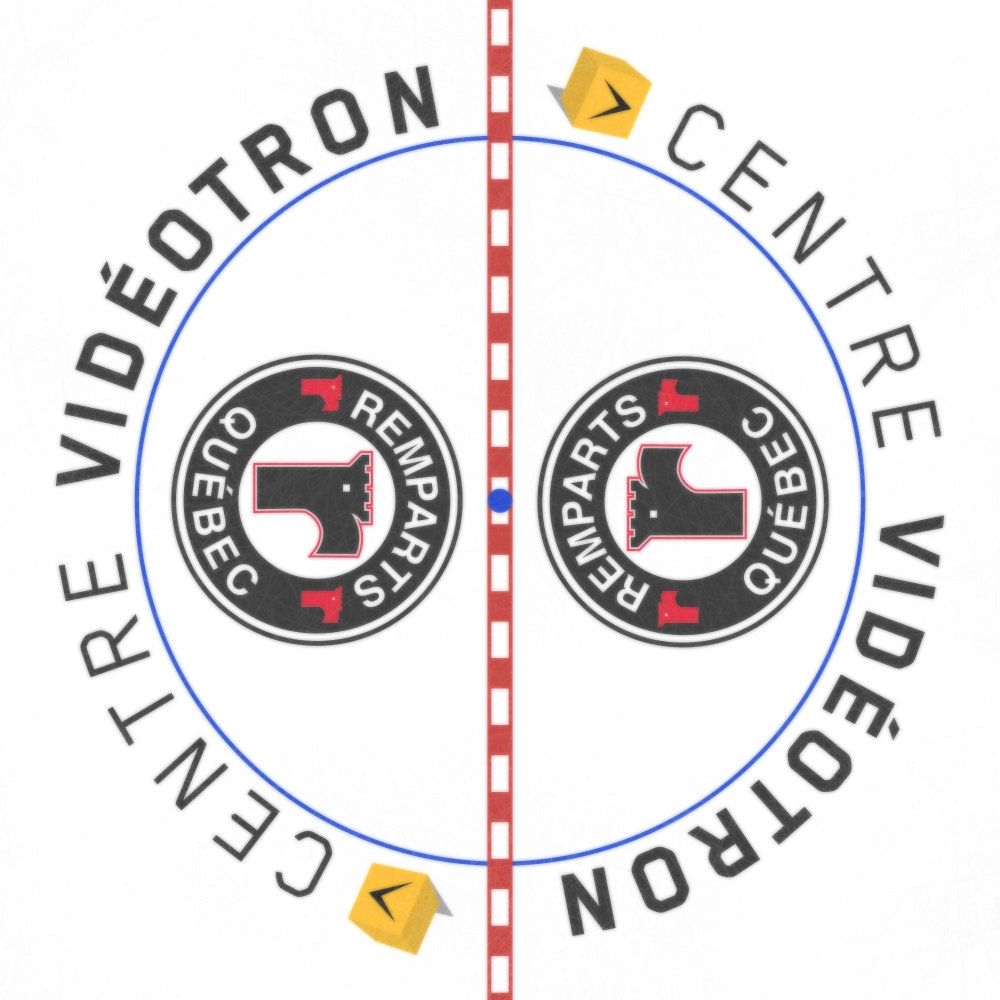 Quebec Remparts 2016 Center Ice and Rink Layout | TheFaceoff.net