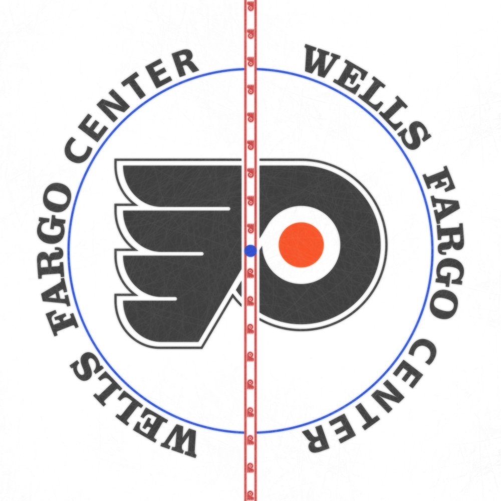 Philadelphia Flyers 2023 Center Ice and Rink Layout | TheFaceoff.net