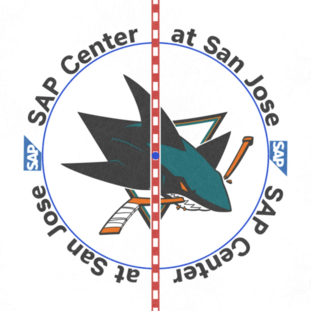 San Jose Sharks 2023 Center Ice and Rink Layout | TheFaceoff.net