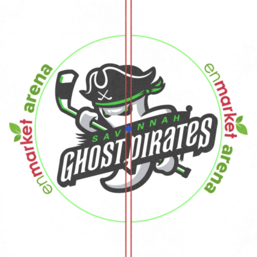 Savannah Ghost Pirates 2025 Center Ice and Rink Layout | TheFaceoff.net
