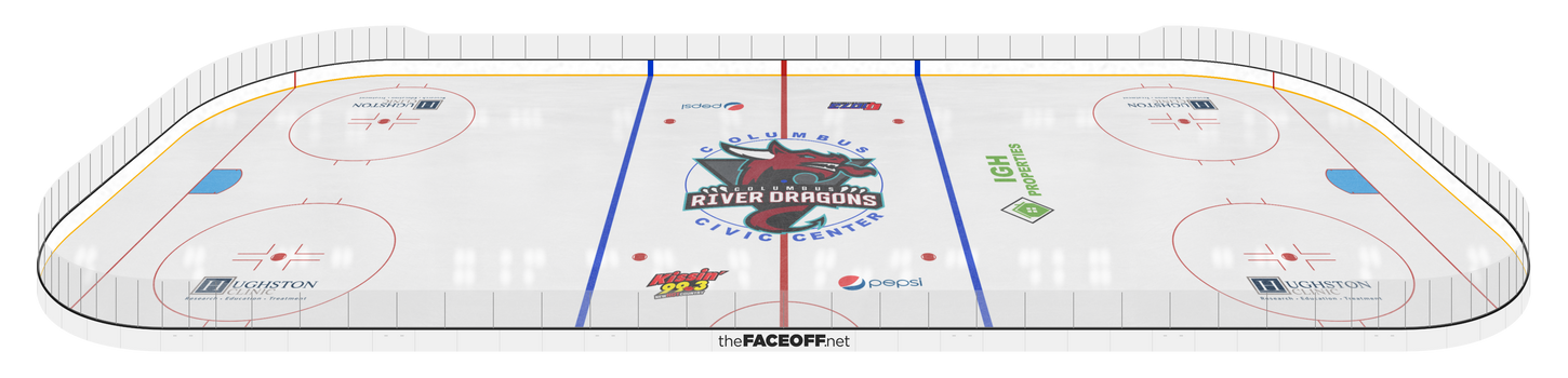 Columbus River Dragons 2023 Center Ice and Rink Layout | TheFaceoff.net