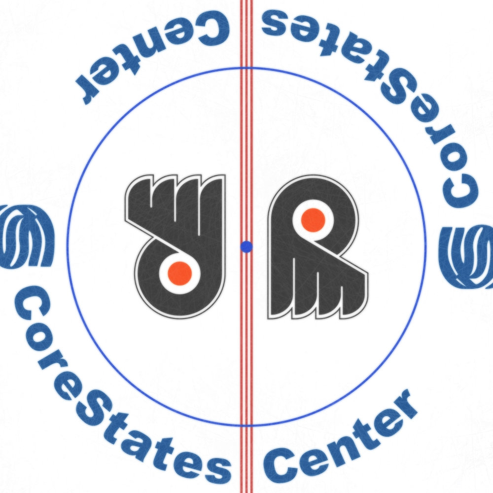 Philadelphia Flyers 1998 Center Ice and Rink Layout | TheFaceoff.net