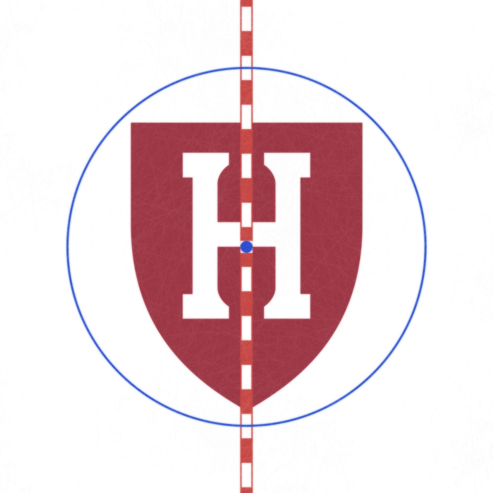 Harvard Crimson 2024 Center Ice and Rink Layout | TheFaceoff.net