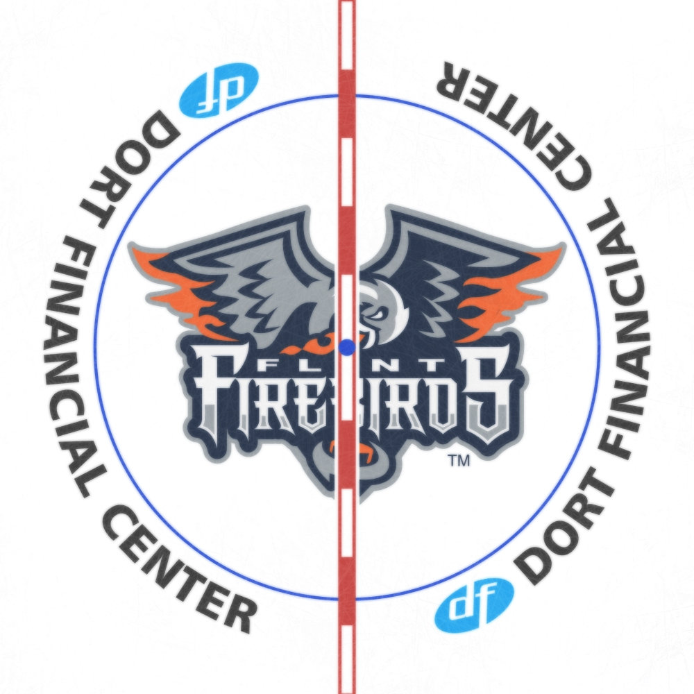 Flint Firebirds 2025 Center Ice and Rink Layout | TheFaceoff.net