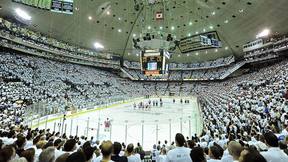 Pittsburgh Penguins 1991 Center Ice and Rink Layout | TheFaceoff.net