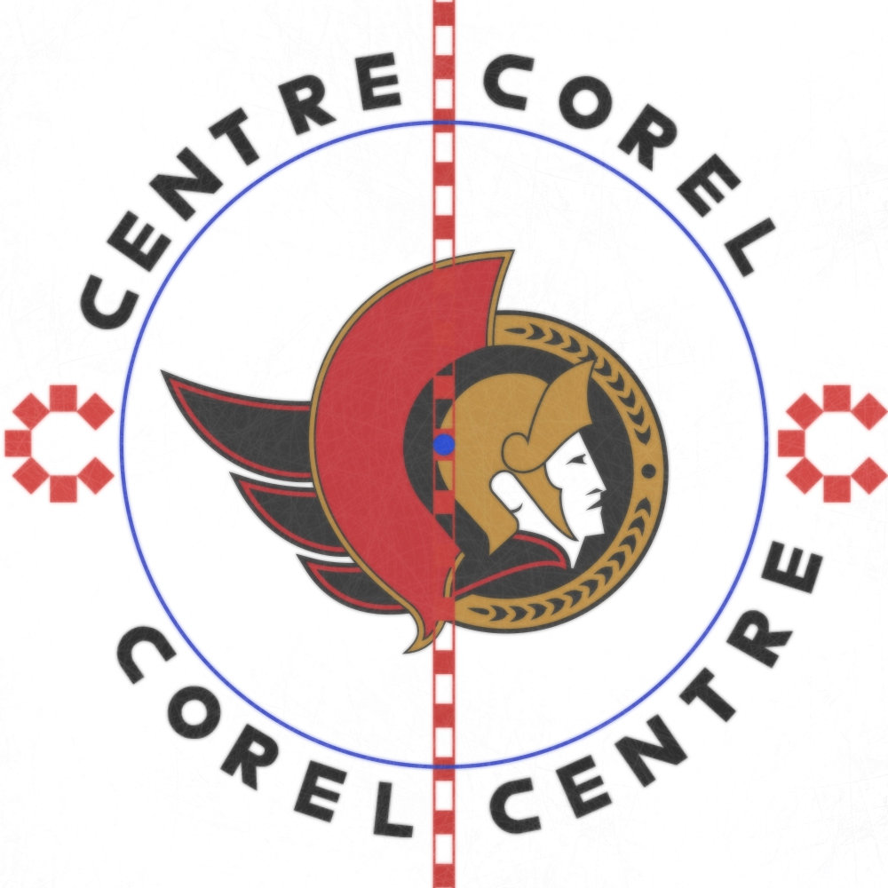 Ottawa Senators 1997 Center Ice and Rink Layout | TheFaceoff.net