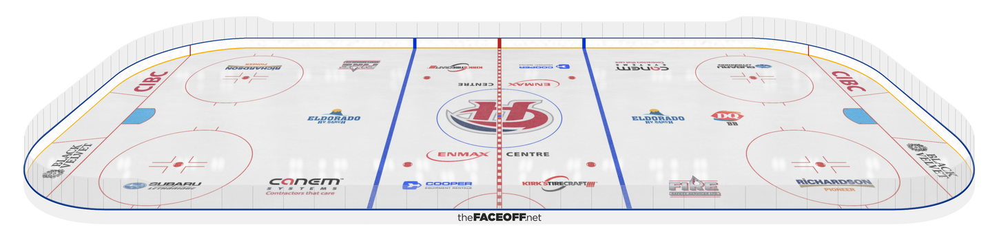 Lethbridge Hurricanes 2022 Center Ice and Rink Layout | TheFaceoff.net
