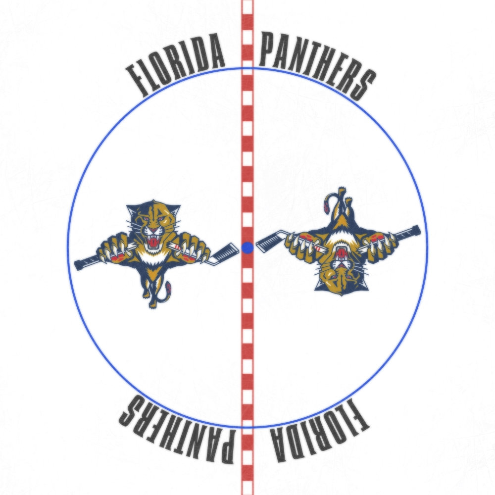 Florida Panthers 1996 Center Ice and Rink Layout | TheFaceoff.net