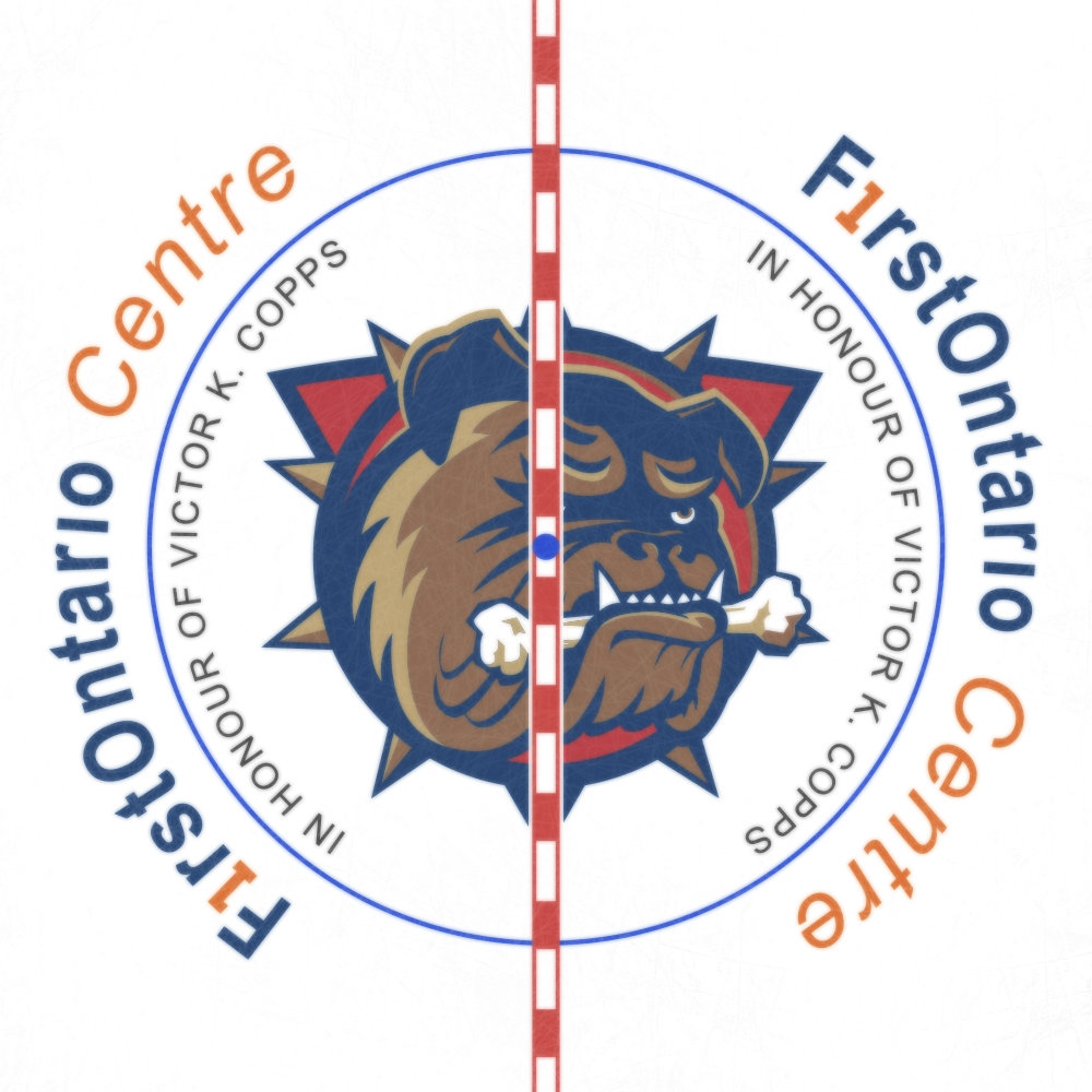 Hamilton Bulldogs 2015 Center Ice and Rink Layout | TheFaceoff.net