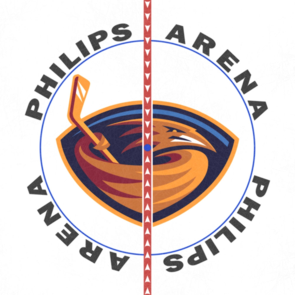 Atlanta Thrashers 2006 Center Ice and Rink Layout | TheFaceoff.net
