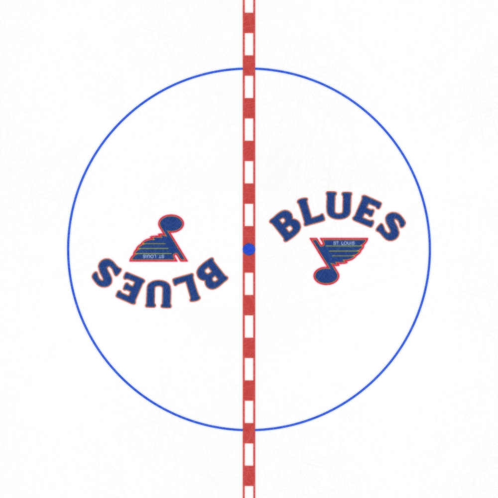 St. Louis Blues 1986 Center Ice and Rink Layout | TheFaceoff.net