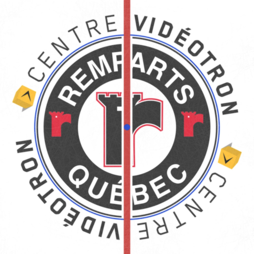 Quebec Remparts 2025 Center Ice and Rink Layout | TheFaceoff.net