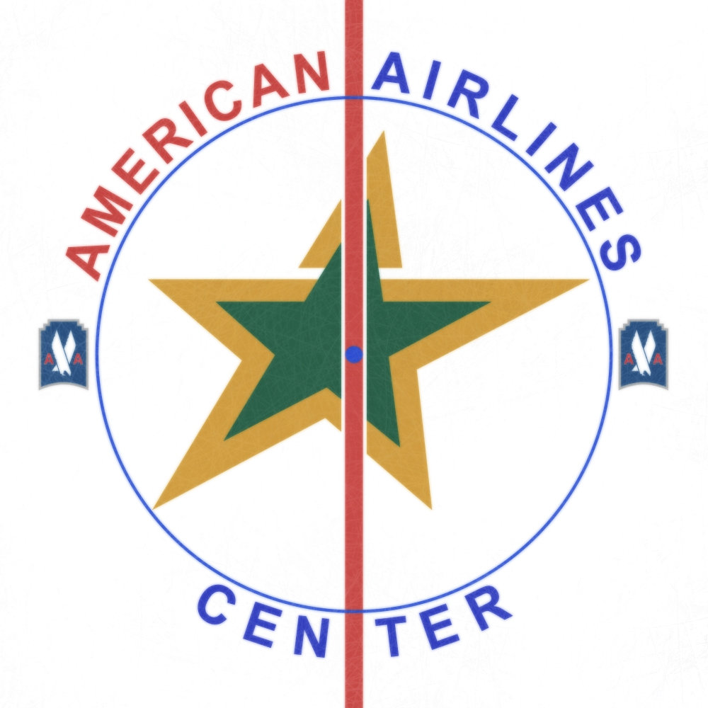 Dallas Stars 2004 Playoffs Center Ice and Rink Layout | TheFaceoff.net