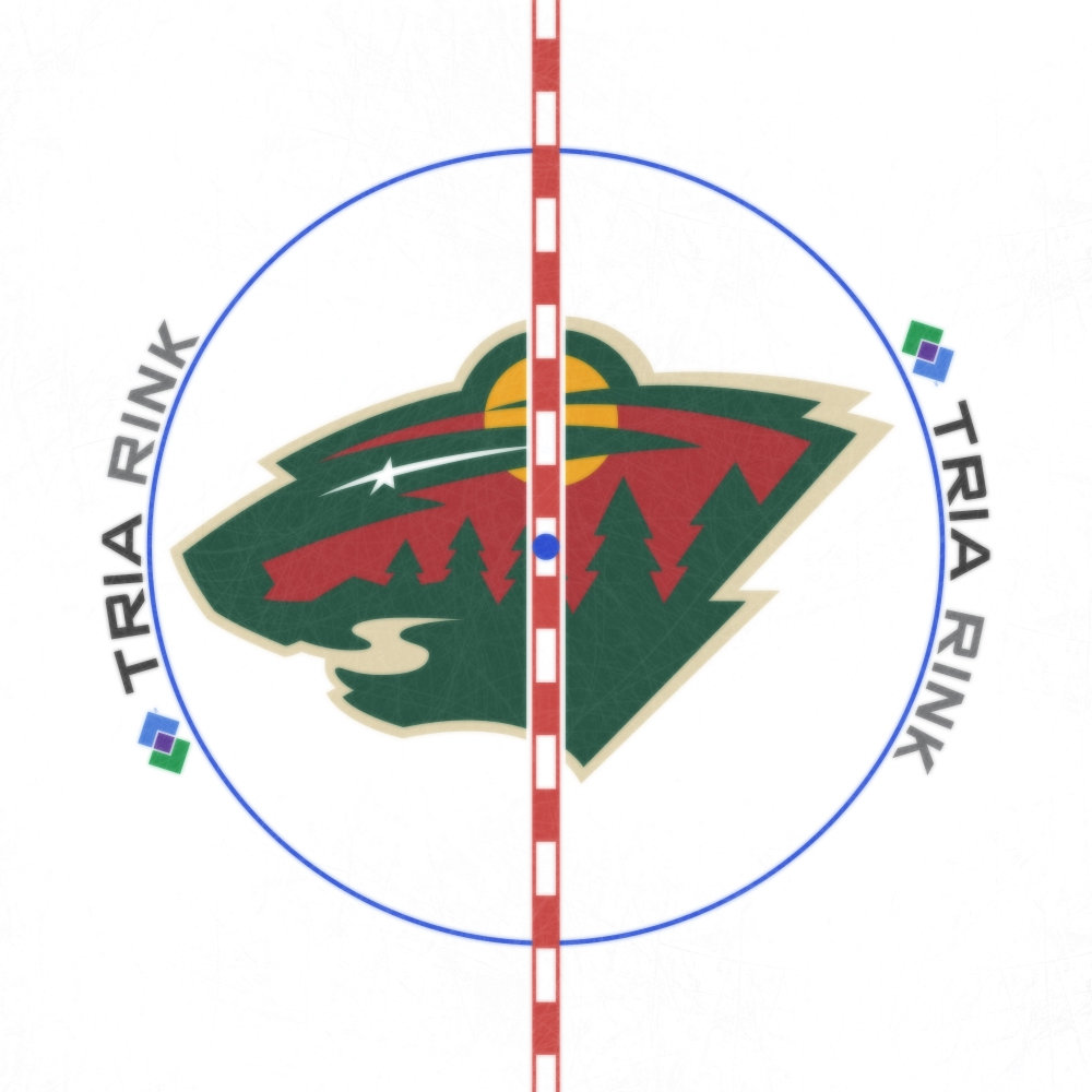 Minnesota Wild 2022 Practice Rink Center Ice and Rink Layout ...