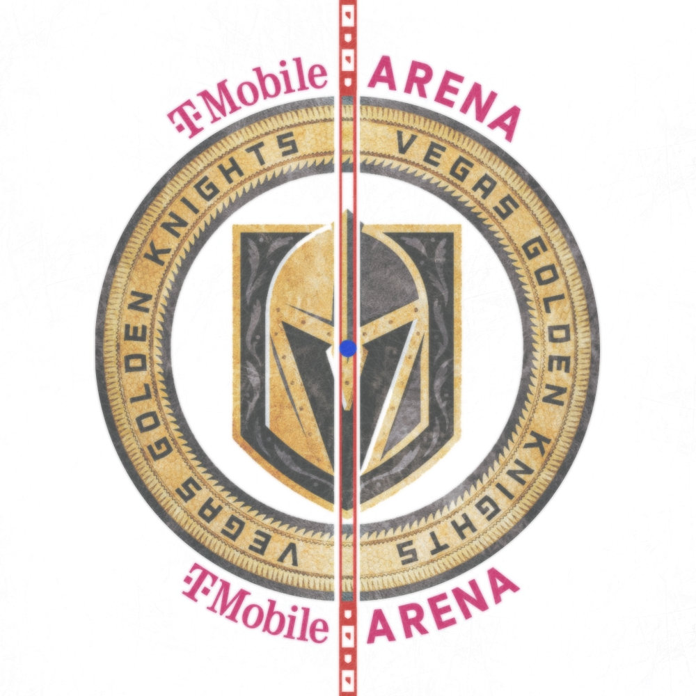 Vegas Golden Knights 2025 Center Ice and Rink Layout | TheFaceoff.net