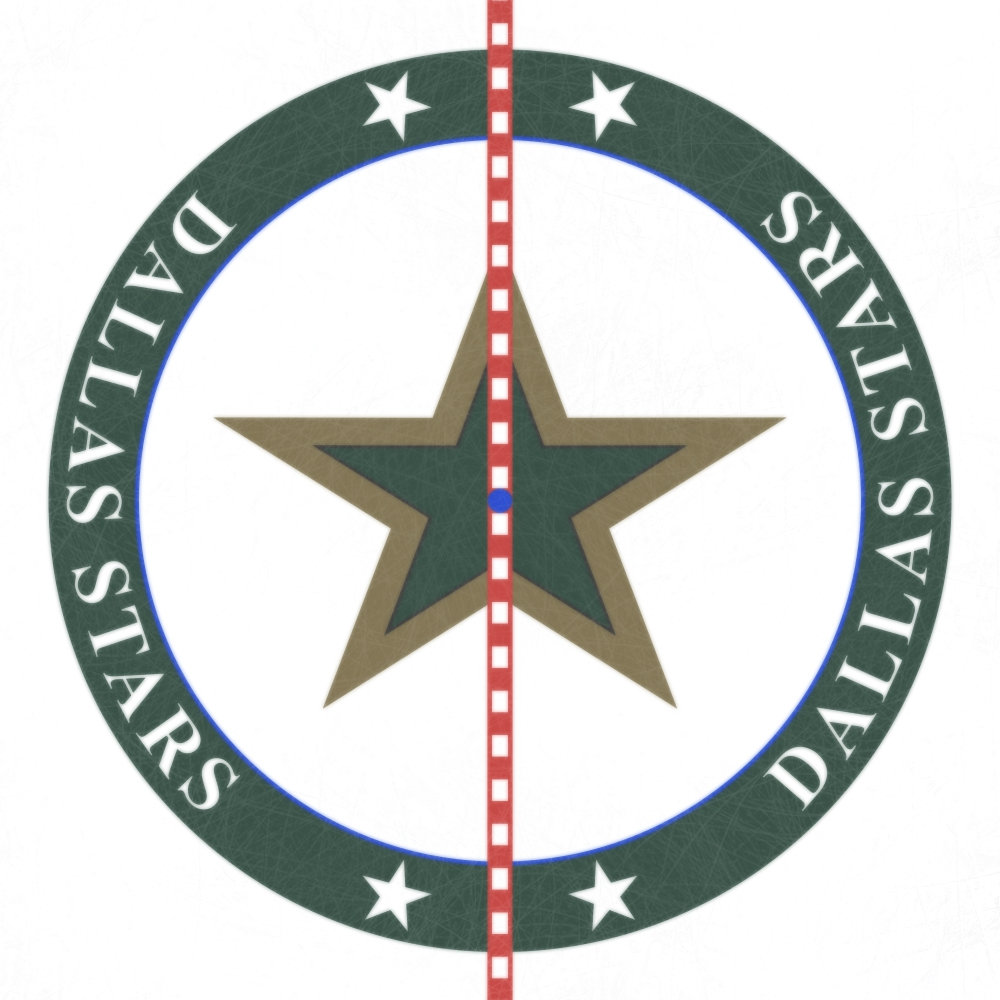 Dallas Stars 1995 Playoffs Center Ice and Rink Layout | TheFaceoff.net
