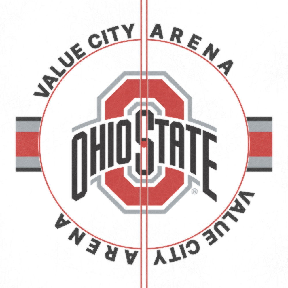 Ohio State Buckeyes 2024 Center Ice and Rink Layout | TheFaceoff.net