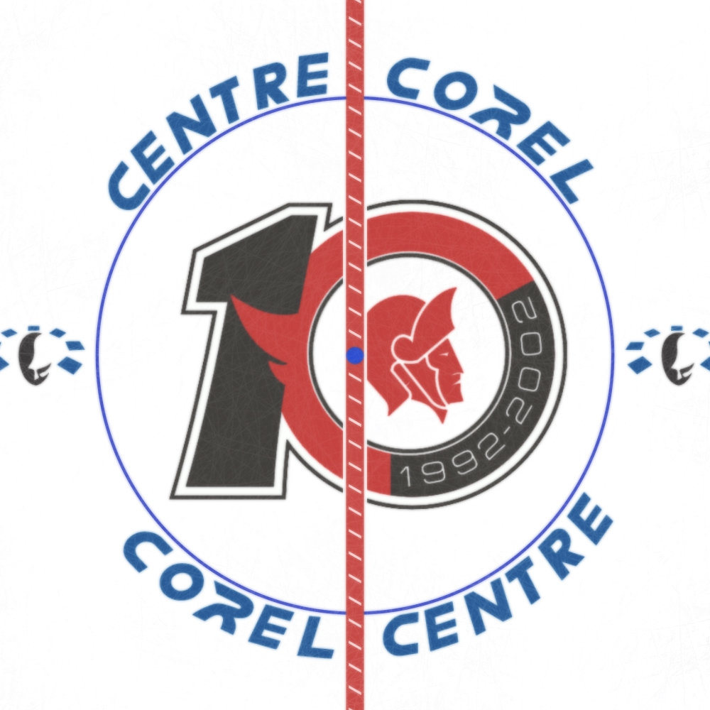 Ottawa Senators 2002 Center Ice and Rink Layout | TheFaceoff.net