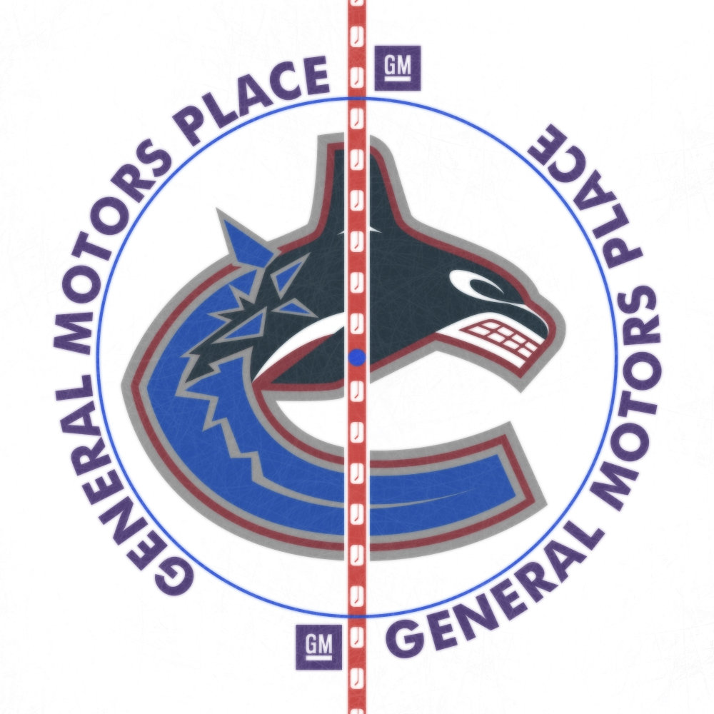 Vancouver Canucks 2007 Center Ice and Rink Layout | TheFaceoff.net