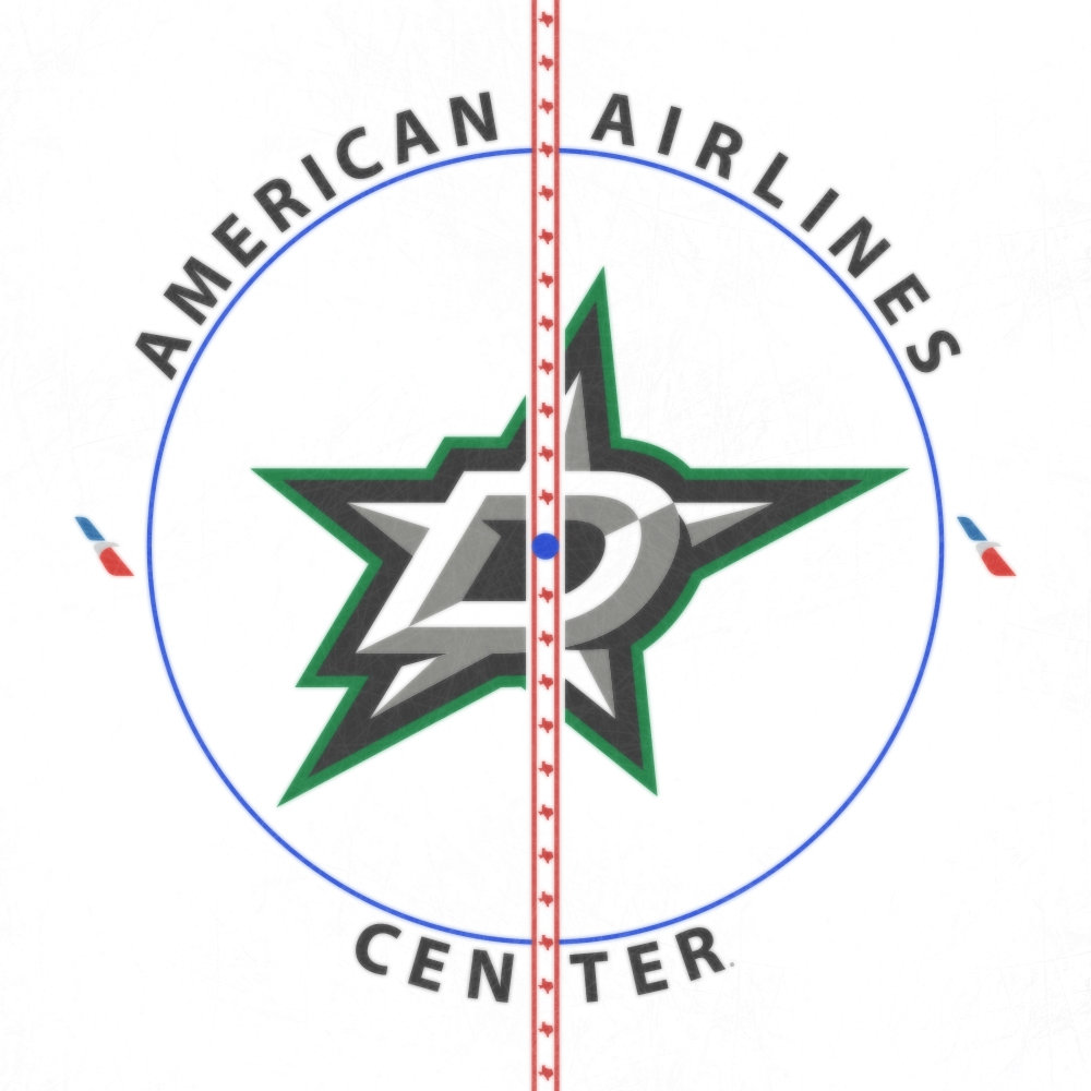 Dallas Stars 2023 Center Ice and Rink Layout | TheFaceoff.net