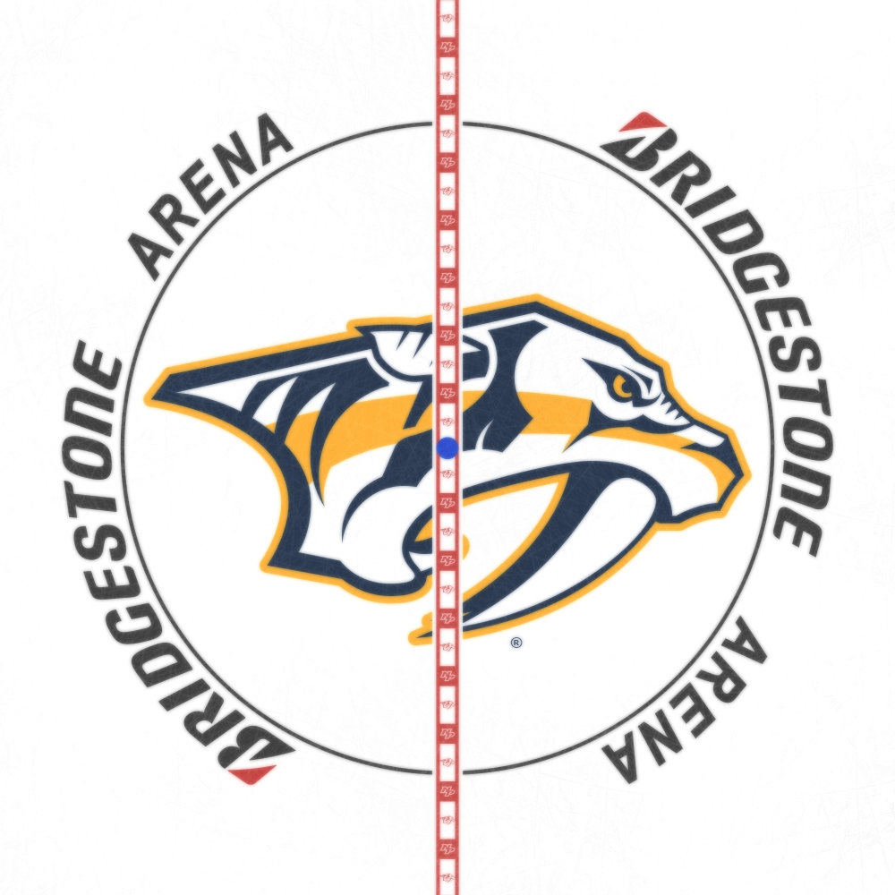 Nashville Predators 2025 Center Ice and Rink Layout | TheFaceoff.net
