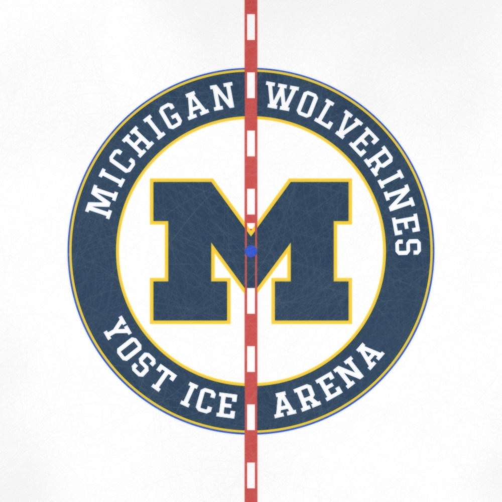 Michigan Wolverines 2018 Center Ice and Rink Layout | TheFaceoff.net