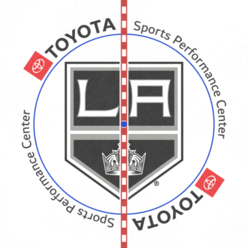 Los Angeles Kings 2024 Practice Rink Center Ice and Rink Layout ...