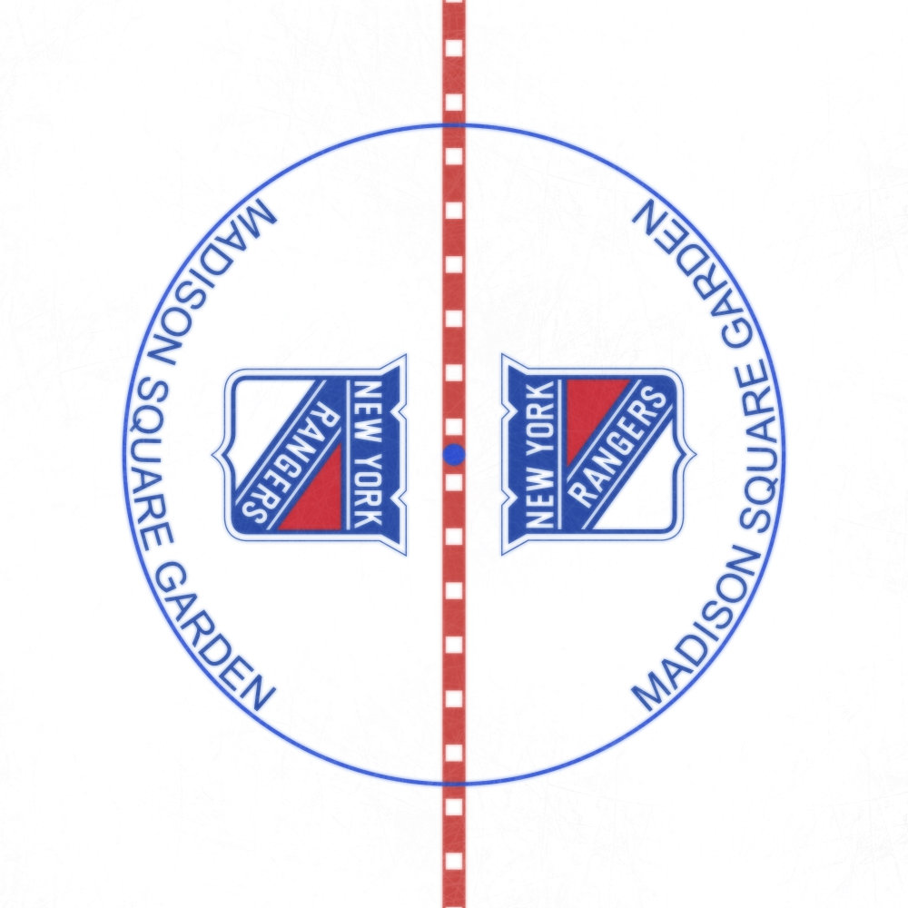 New York Rangers 1997 Center Ice and Rink Layout | TheFaceoff.net