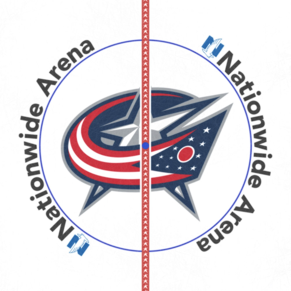 Columbus Blue Jackets 2023 Center Ice and Rink Layout | TheFaceoff.net