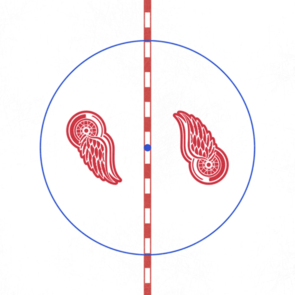 Detroit Red Wings 1994 Center Ice and Rink Layout | TheFaceoff.net
