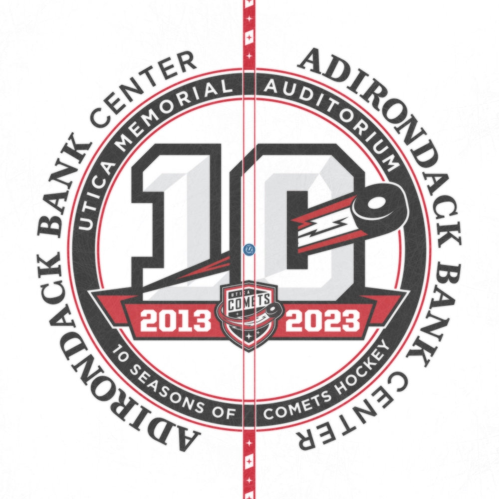 Utica Comets 2023 Center Ice and Rink Layout | TheFaceoff.net