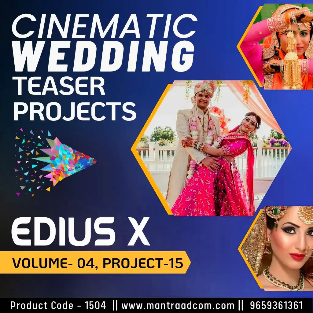 Edius X | Cinematic Wedding Teaser Project | Free Download Wedding Project